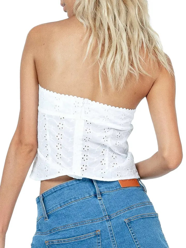 Blooming White Tube Top – Juniper